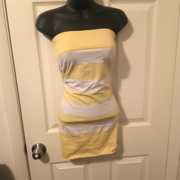 Dresses | Yellow Tube Dress | Poshmark